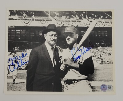 Roger Maris & Mel Allen Signed 8x10 Photo Mint Signatures Beckett COA ...