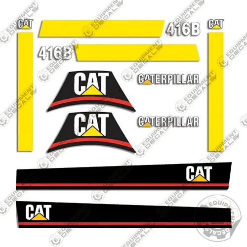 Fits Caterpillar 416B Decal Kit Backhoe (Non-Turbo) - 7 YEAR OUTDOOR 3M ...