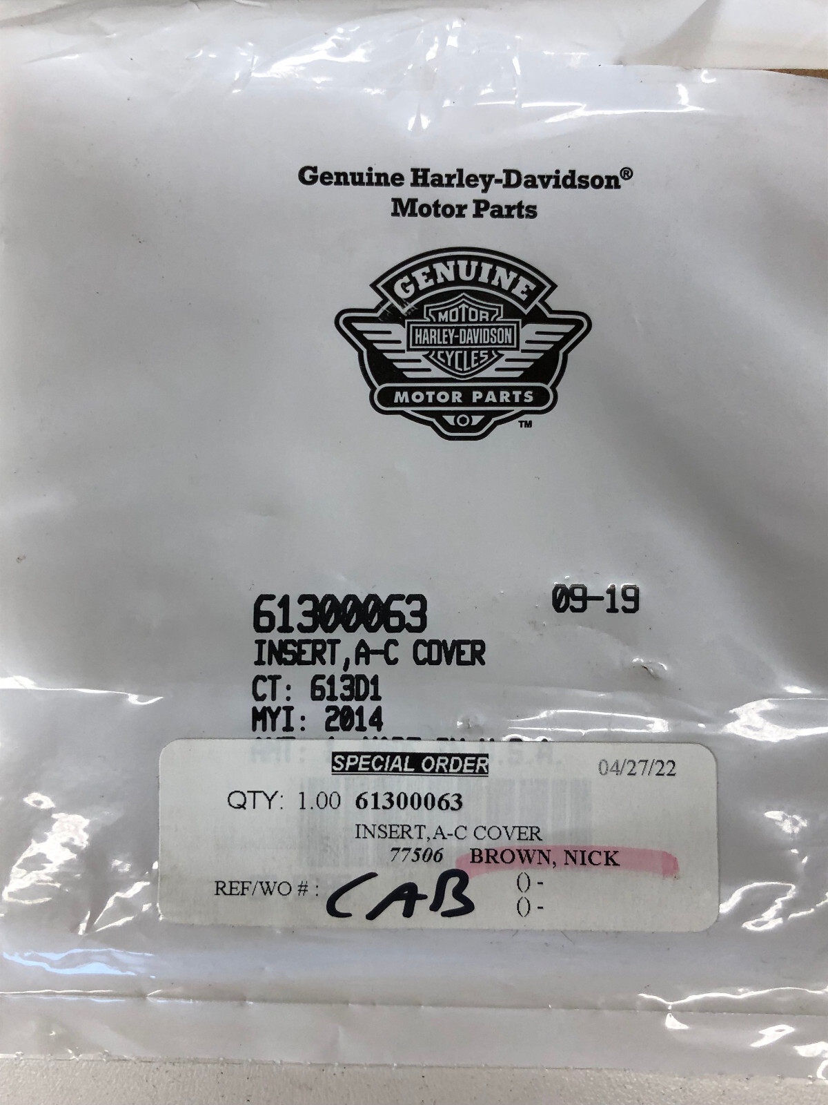 Harley-Davidson 61300063 for sale online | eBay