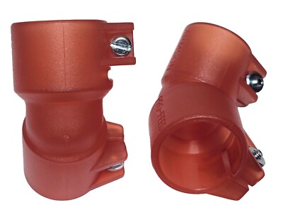 New! 2-Pack RACING RED/ORANGE Pro-Team Armson Pro-Feed 7/8" x 1" Feed ...