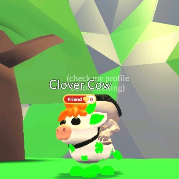 Clover Cow (NFR) Cheap, Fast Delivery, Adopt From Me . | eBay UK