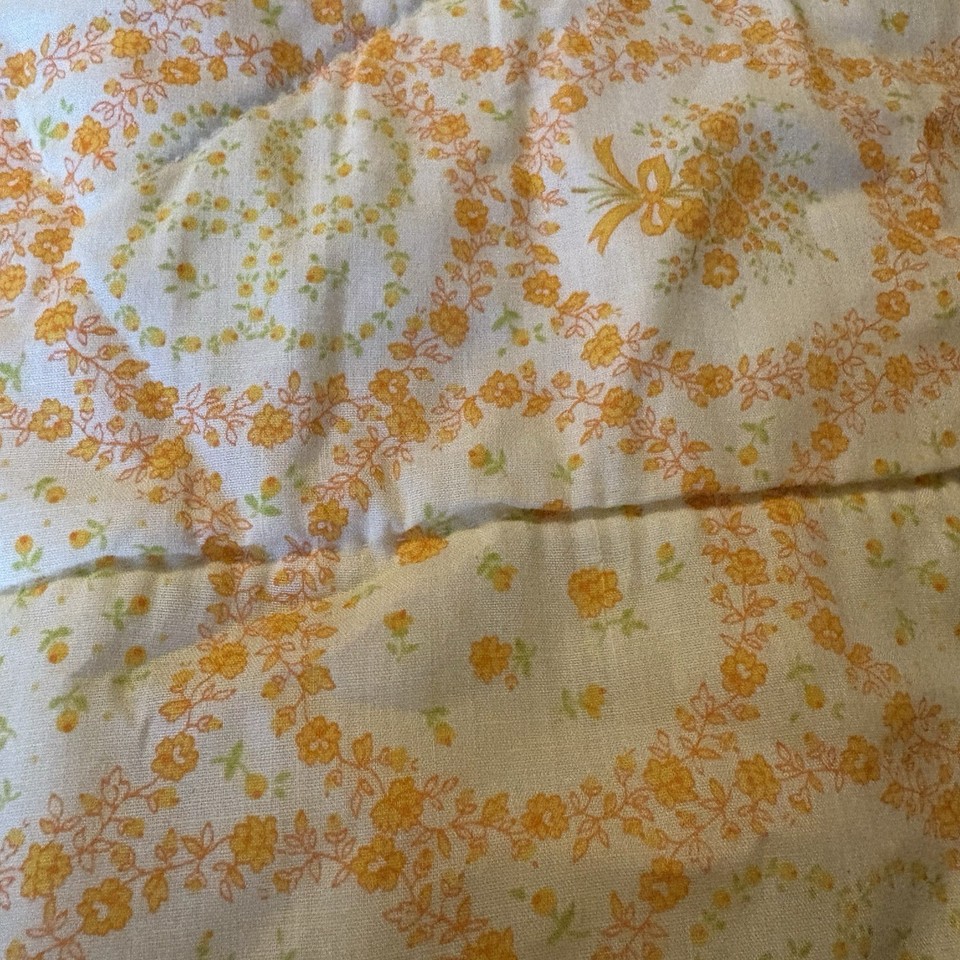 Vtg Native American Patchwork Quilt Blanket Hand Made Yarn Hair Yellow ...