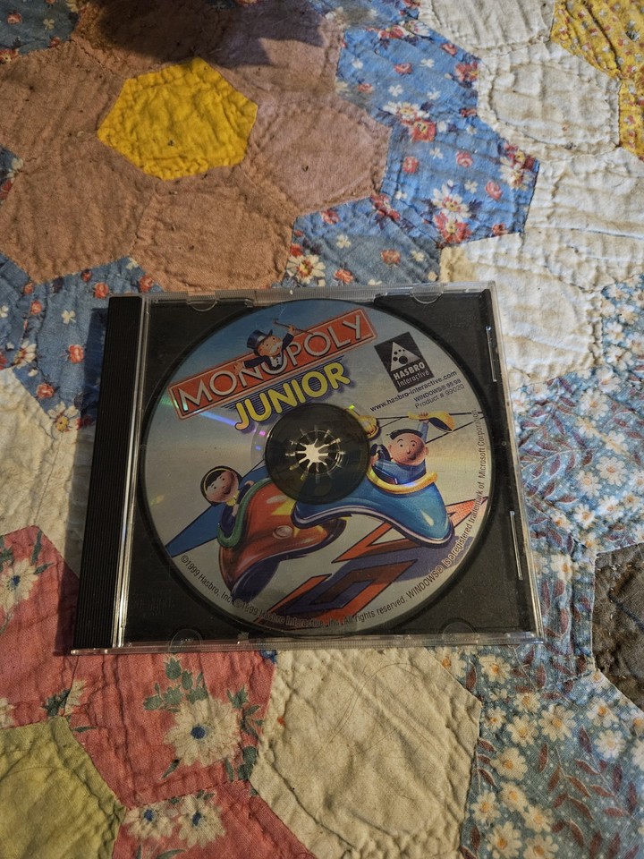Monopoly Junior PC Video Game Hasbro 1998 DISC! | eBay