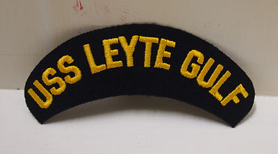 USS LEYTE GULF PATCHES PATCH CG-65 CG65 TICONDEROGA CARRIER STRIKE ...