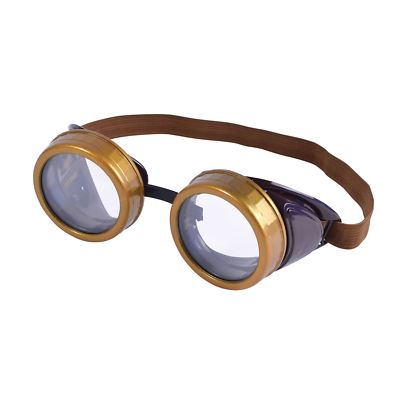 Steampunk Goggles Steam Cyber Punk Aviator Flying Fancy Dress Glasses ...