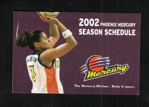 Phoenix Mercury--Lisa Harrison--2002 Pocket Schedule--Bashas'--WNBA | eBay