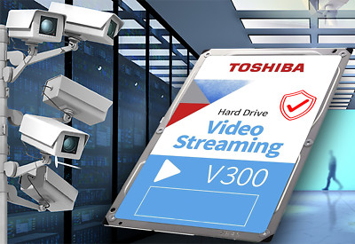 1TB Toshiba V300 Surveillance Hard Disk Drive HDD for CCTV Hikvision ...