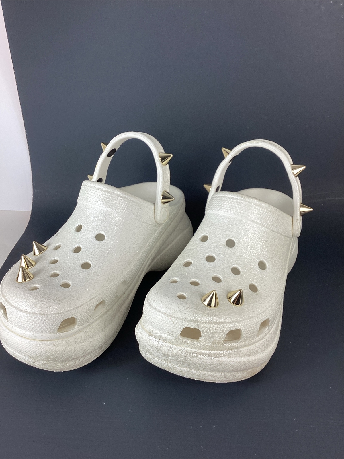 Women’s Crocs Classic Bae Glitter Stud Platform Clog … - Gem