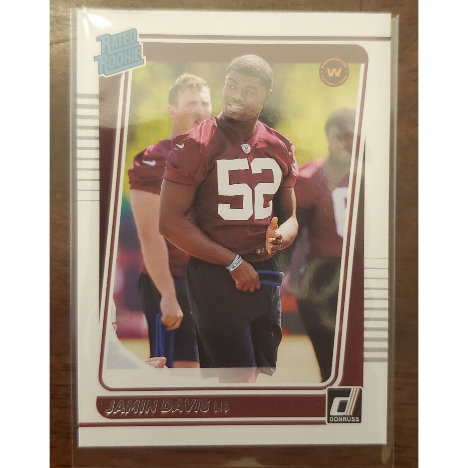 2021 Panini Donruss Rated Rookie Jamin Davis Washington Commanders #337 ...