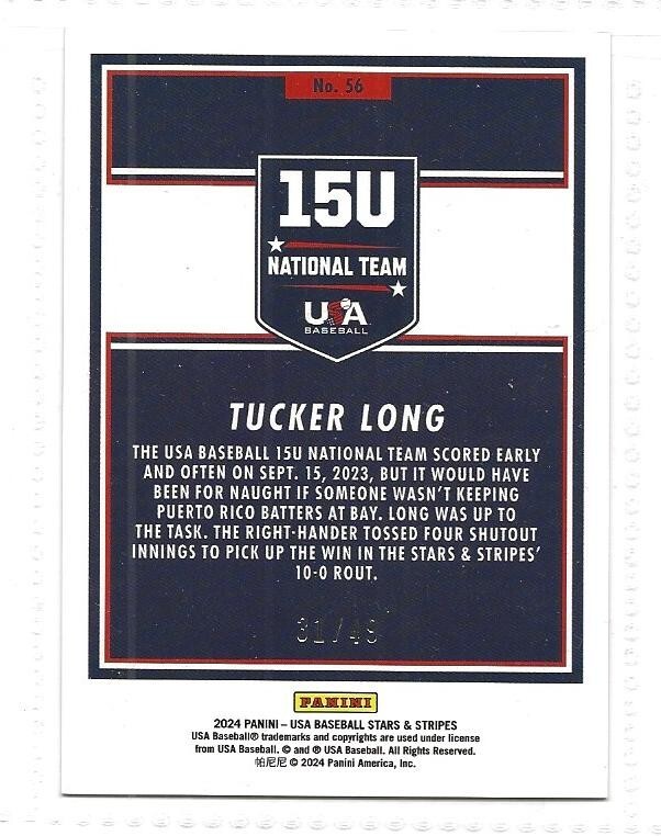 2024 Panini USA Stars and Stripes Jacob Lombard Mojo #150 Sn 37/49 | eBay