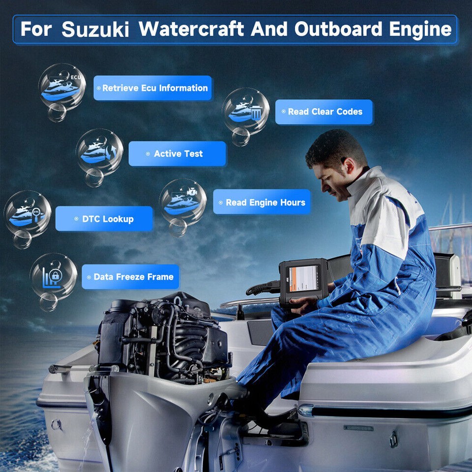 ANCEL MR500 Marine Scanner Tablet Watercraft & Outboard Fault Diagnostic Tool | eBay