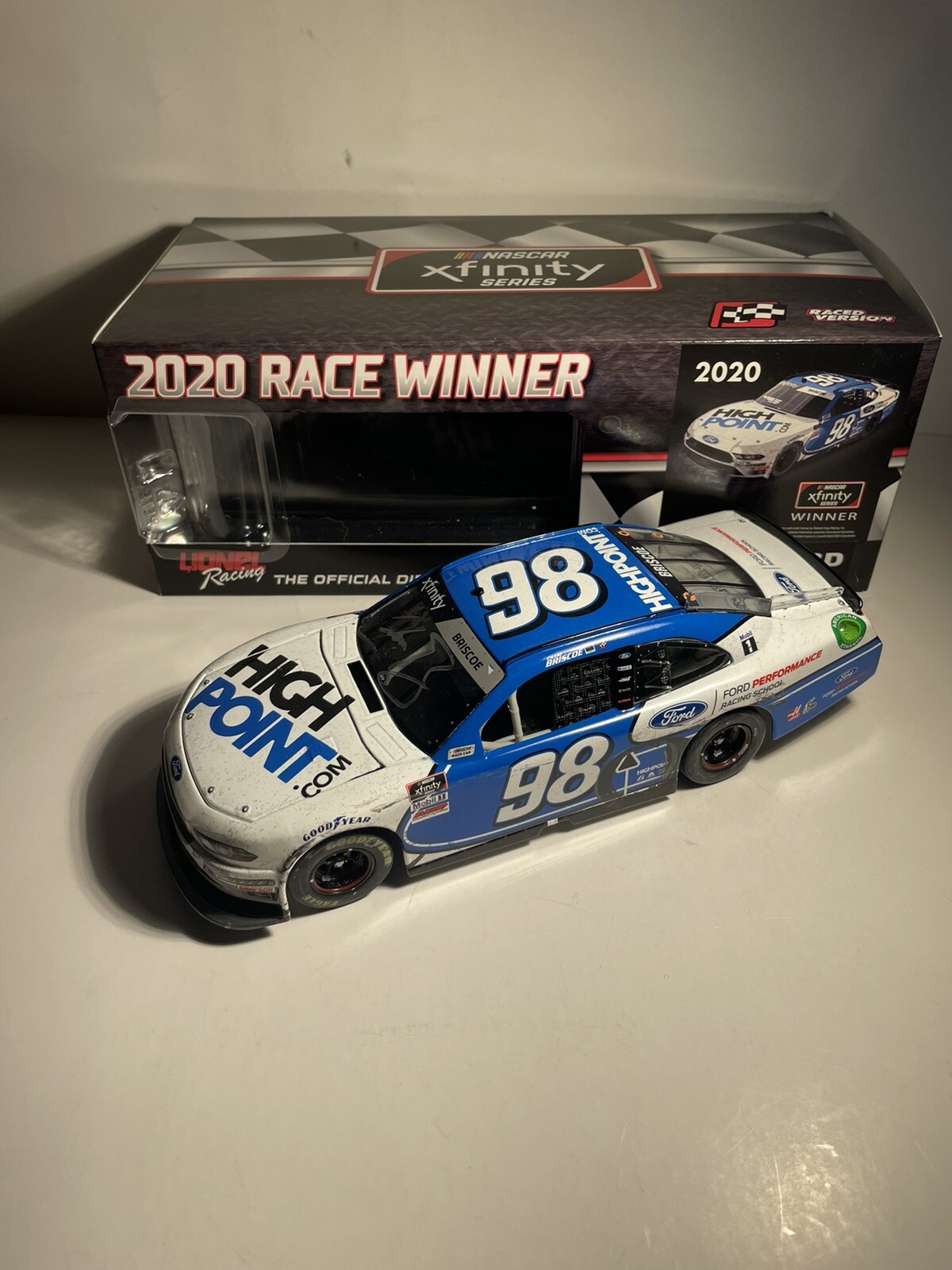 2020 Chase Briscoe #98 High Point Darlington Win Autographed 1:24 ...