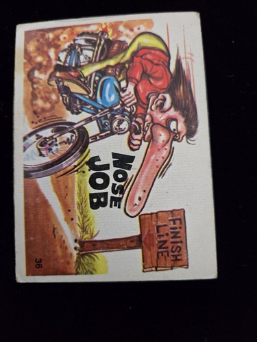 SILLY CYCLES sticker card Donruss 1972 Odd Rods 36 | eBay