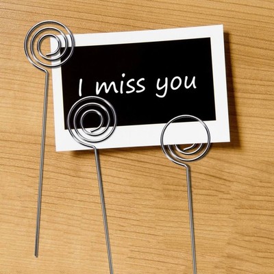 50 Pcs Photo Clip Holder Table Place Card Holders Picture Stand Metal ...