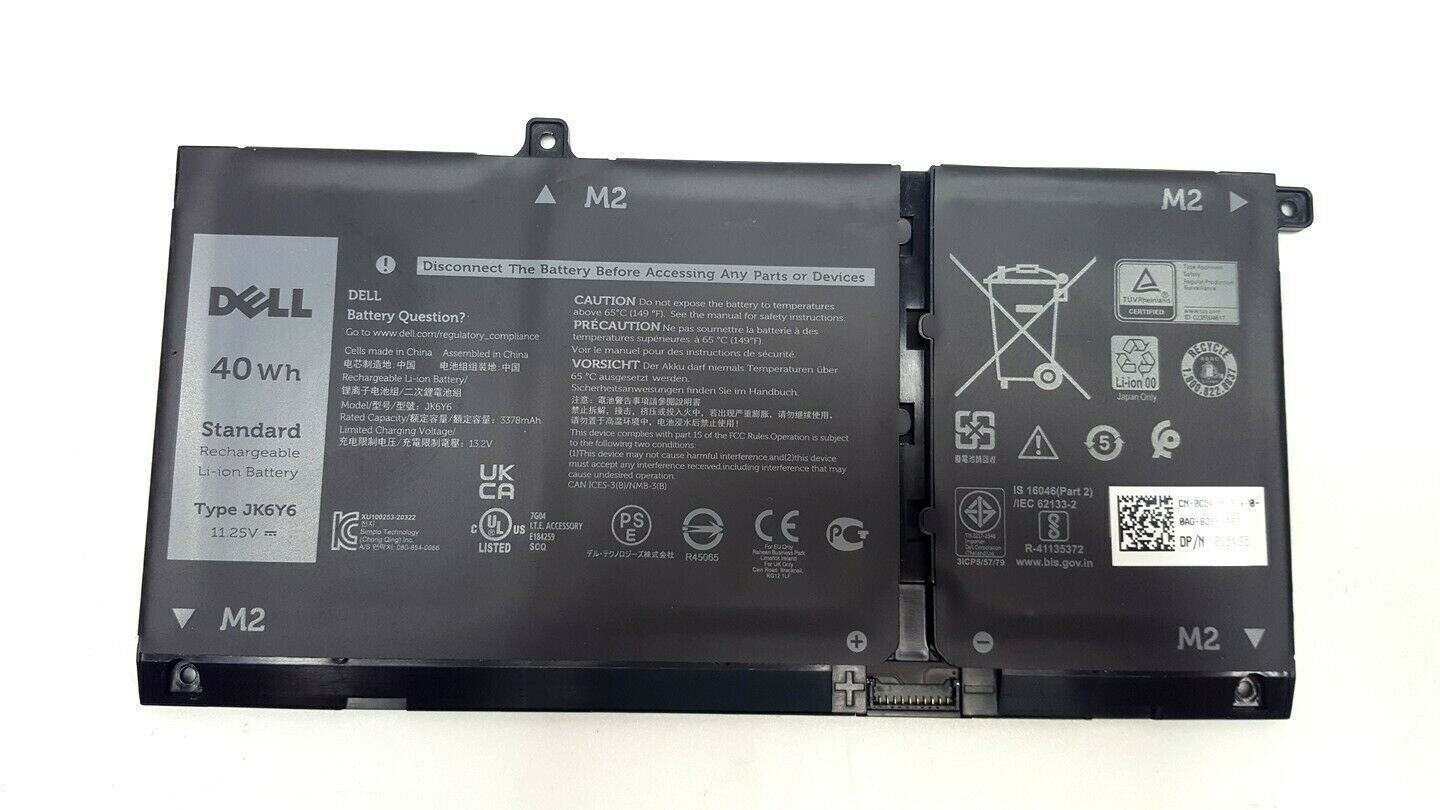 Genuine Dell Inspiron 14 5406 / P126G Laptop Battery 11.25V 40Wh JK6Y6 ...