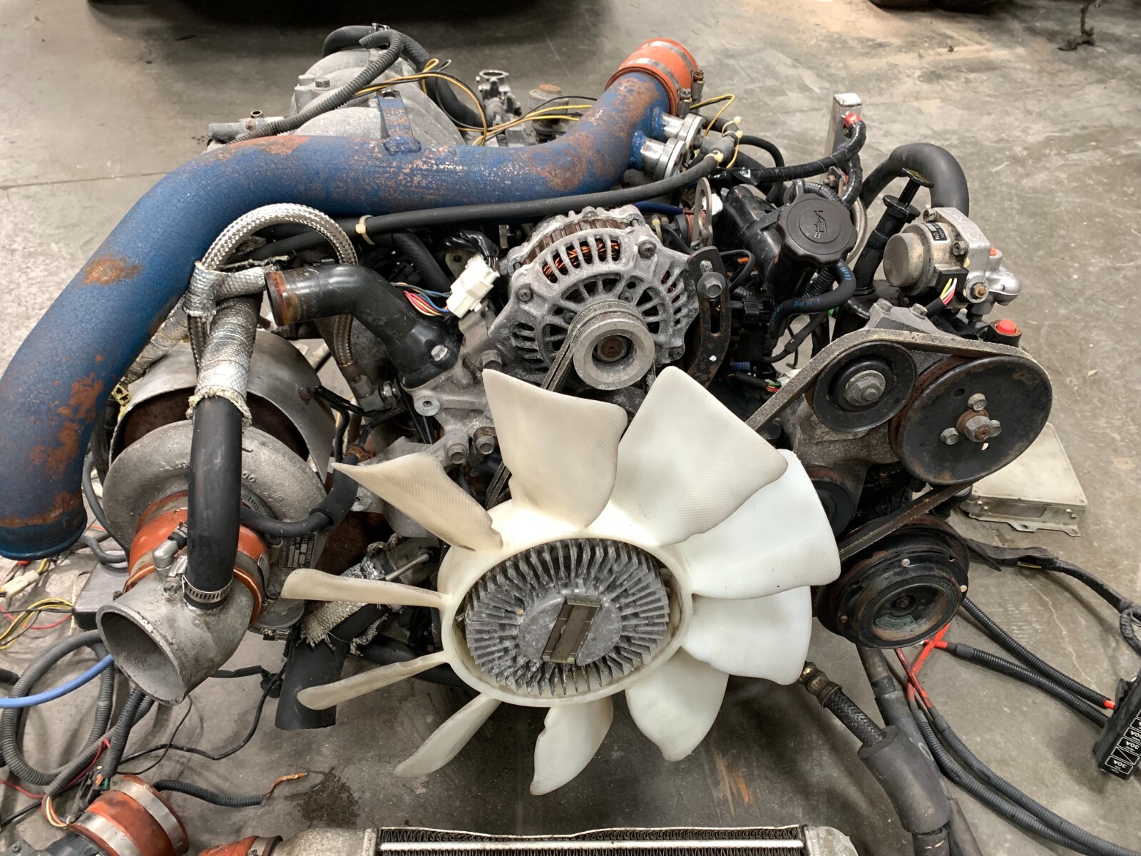 JDM 90 91 MAZDA RX7 FC3S 13B TURBO 2 ENGINE & 5 SP TRANS BIG GREDDY ...