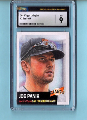 2018 TOPPS LIVING SET! Card #2 "JOE PANIK" PR/3650 CSG, GRADED: ***MINT ...