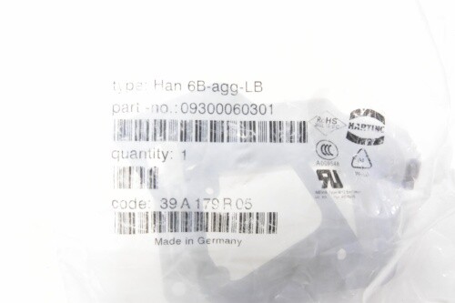 HARTING 09300060301, Han 6B-agg-LB, Attachment housing with 2 brackets ...