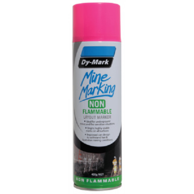 Dy-Mark MINE MARKING NON-FLAMMABLE PAINT 400g Aerosol,Vertical Spray ...