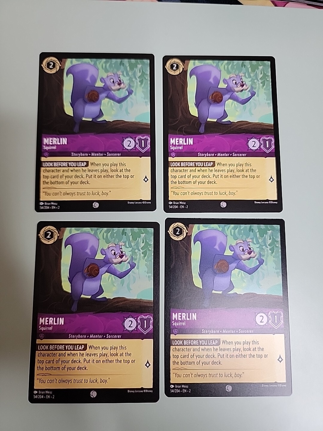 X4 Merlin, Squirrel - EN2 054 - Disney Lorcana TCG | eBay