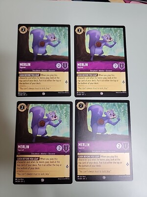 X4 Merlin, Squirrel - EN2 054 - Disney Lorcana TCG | eBay
