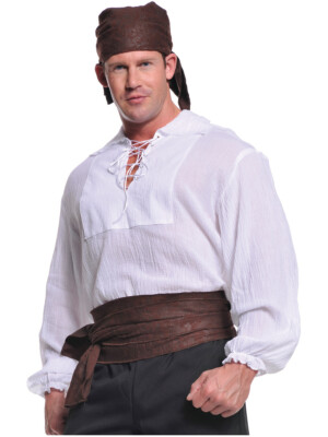 Men's Seven Seas Pirate Cream Costume Shirt | eBay