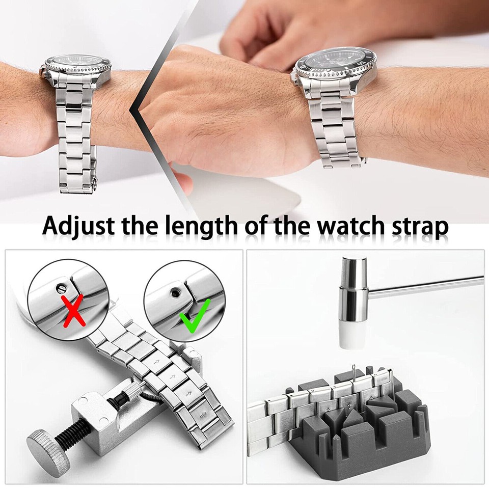 Adjustment Watch Band Strap Bracelet Link Pin Remover Repair Resizing ...