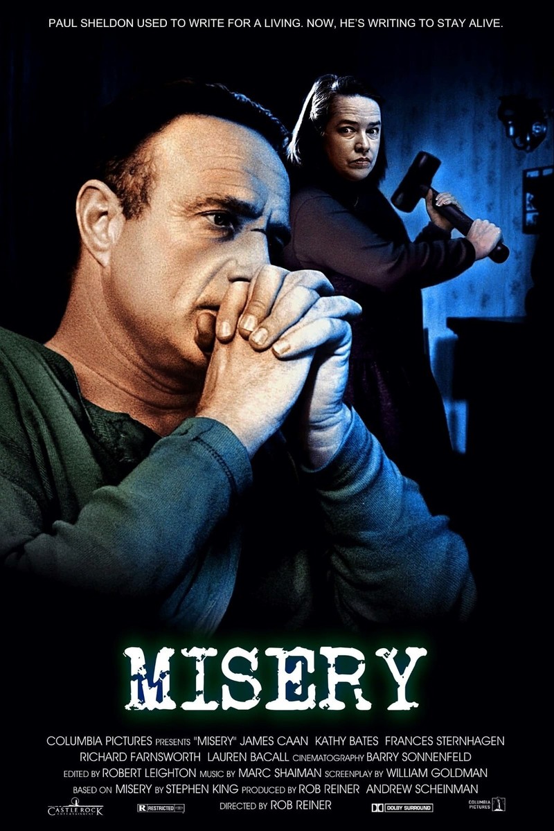 Misery Movie Poster Misery (1990) Mistakes