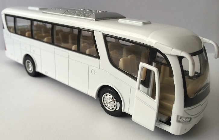 Kinsmart Coach Travel metro bus 7" inch diecast model car toy Plain ...