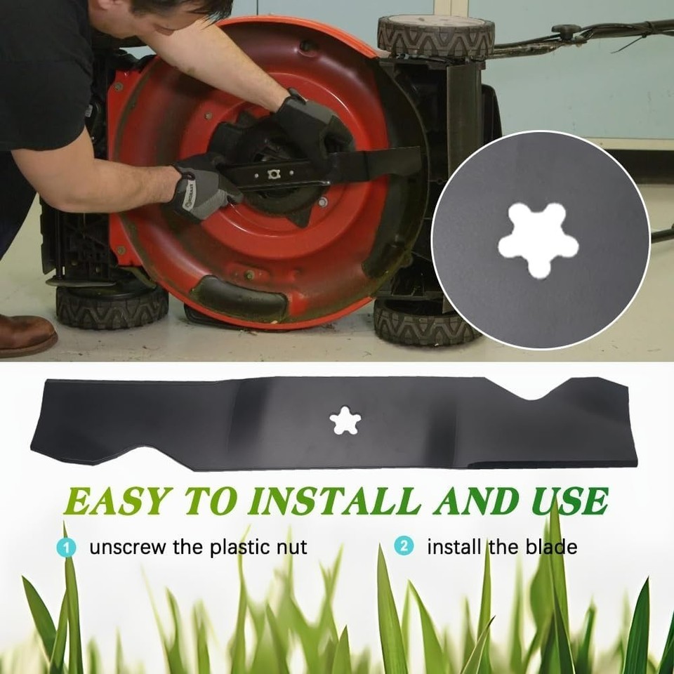 54 Inch Deck Mower Blades Set for Husqvarna Z254 MZ54 RZ5424 RZ5426 ...