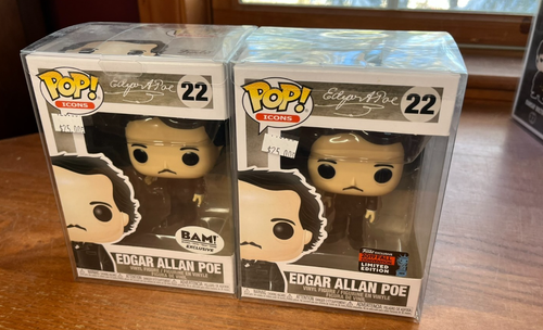 Funko POP! Icons: Edgar Allan Poe #22 Lot of 2 w/Protectors | eBay