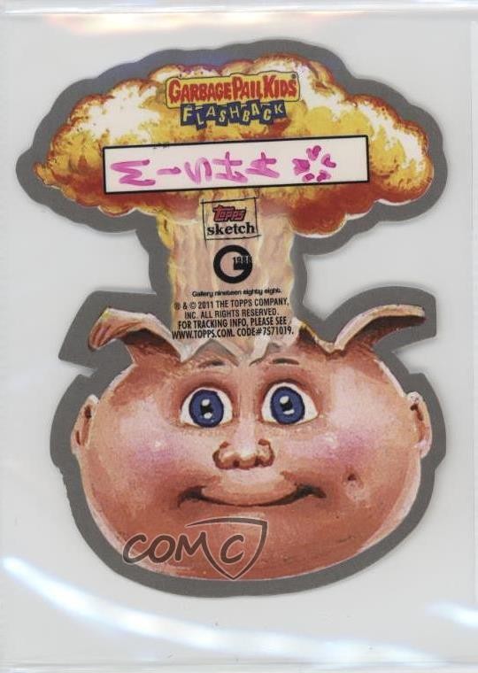 2011 Garbage Pail Kids Flashback Series 2 Adam Bomb 1/1 Misha Auto ...
