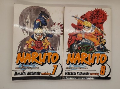 Naruto Vol 7 & 8 Shonen Jump Manga Graphic Novel Masashi Kishimoto Viz ...