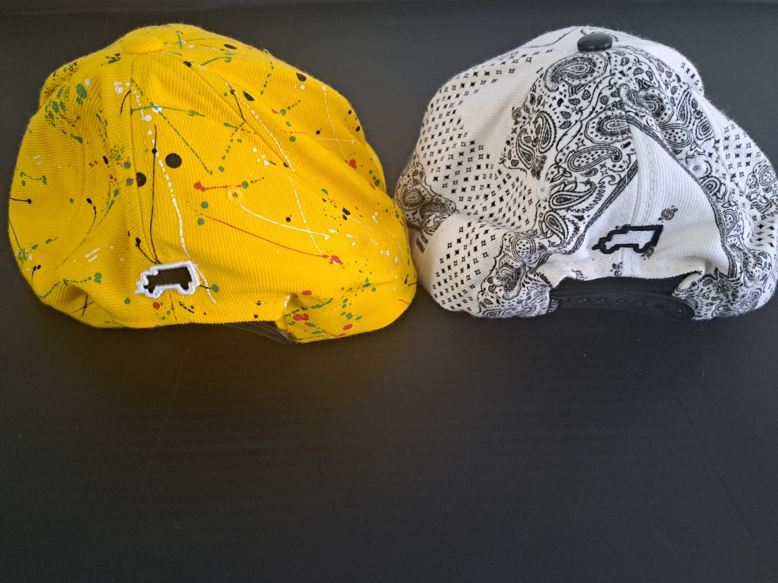 Trukfit Black White & Paint Splatter Yellow hats - Gem