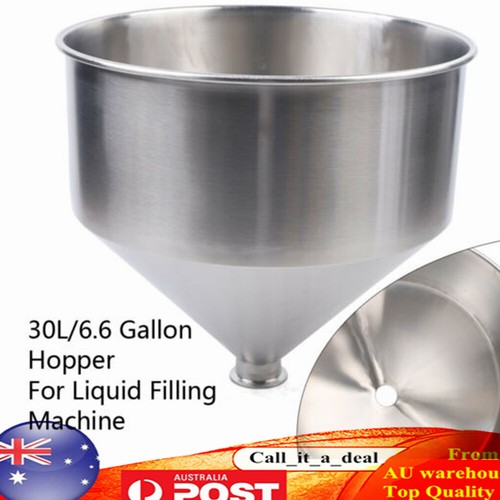 304 Stainless Steel Hopper For Liquid Paste Filling Machine 30L 16.3 ...