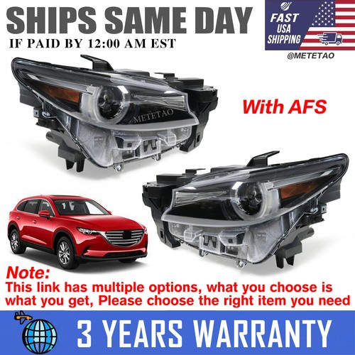 LED Headlight w/AFS For 2016-2023 Mazda CX-9 Adaptive Headlamp Left Or ...