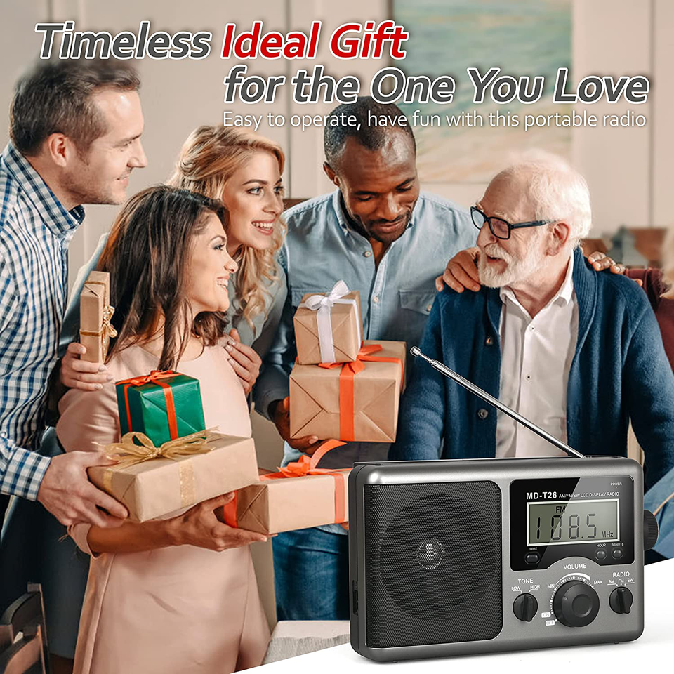 Greadio Portable Shortwave Radio AM FM Transistor Radio with Best ...
