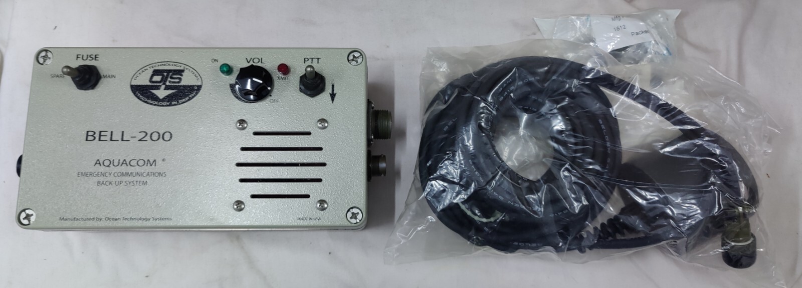 OCEAN TECHNOLOGY SYSTEMS AQUACOM BELL-200 EMERGENCY COMMUNICATIONS ...