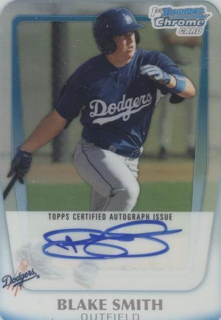 2011 Bowman - Chrome Prospects Autograph Blake Smith #BCP91 Refractor ...