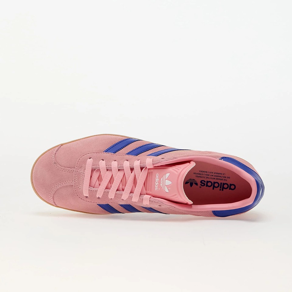 Adidas Originals Gazelle Semi Pink Spark Lucid Blue JI2077 Casual Shoes ...