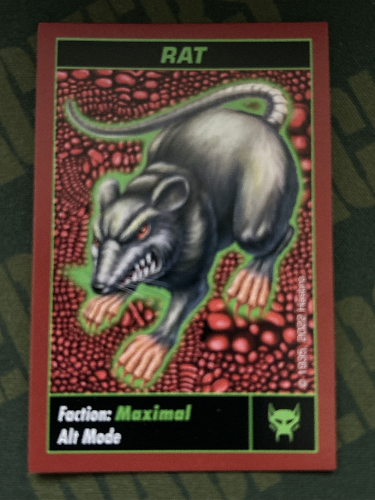 Beast Wars Transformers Rattrap & Rat 1 Character Card & 2 Metal Tokens ...