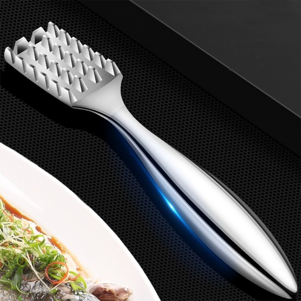 1 Pcs Silver Fish Scaler Heavy Duty Fish Cutter New Fish Scaler Tool ...