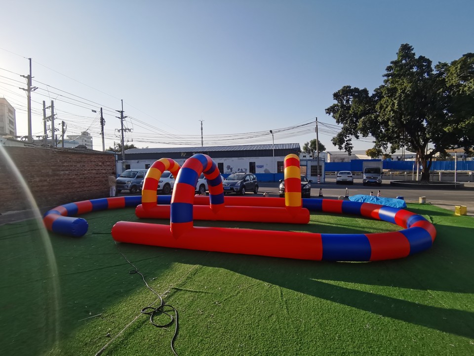 40x20ft PVC Inflatable Go Karts Race Track Car Zorb Ball Racing Court ...