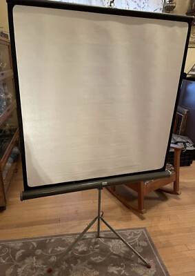 Vintage Tower Portable Projector Screen Max 40” x 40" Nice | eBay