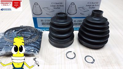 Front Inner & Outer CV Axle Boot Kit for Mitsubishi Lancer Exc Evo 2003 ...