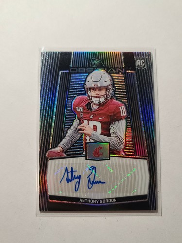 Anthony Gordon 2020 Obsidian Autograph Rookie Card No. 78 Serial #/99 ...