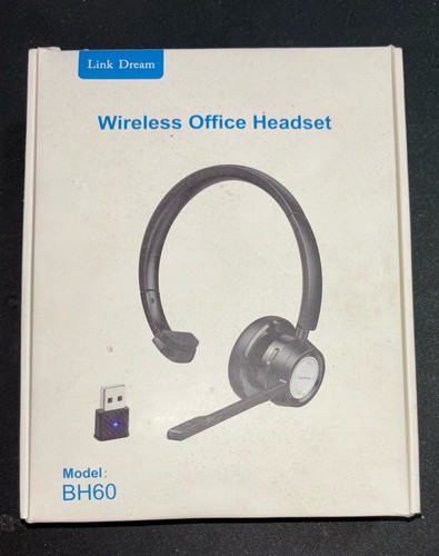 Link Dream BH60 Black Wireless Bluetooth Office Single Ear Headset NEW ...