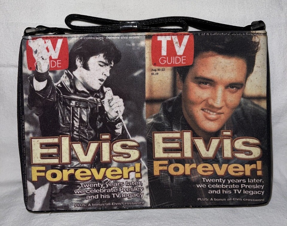 Elvis Presley TV Guide 4 Covers Collectible 20 Years Later Purse - 8 x ...