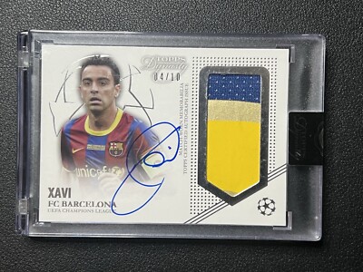 XAVI 2022-23 TOPPS DYNASTY UEFA CHAMPIONS LEAGUE MATCH WORN PATCH AUTO ...