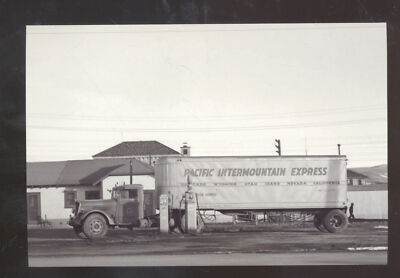 REAL PHOTO PACIFIC INTERMOUNTAIN EXPRESS SEMI TRUCK GAS STATION ...